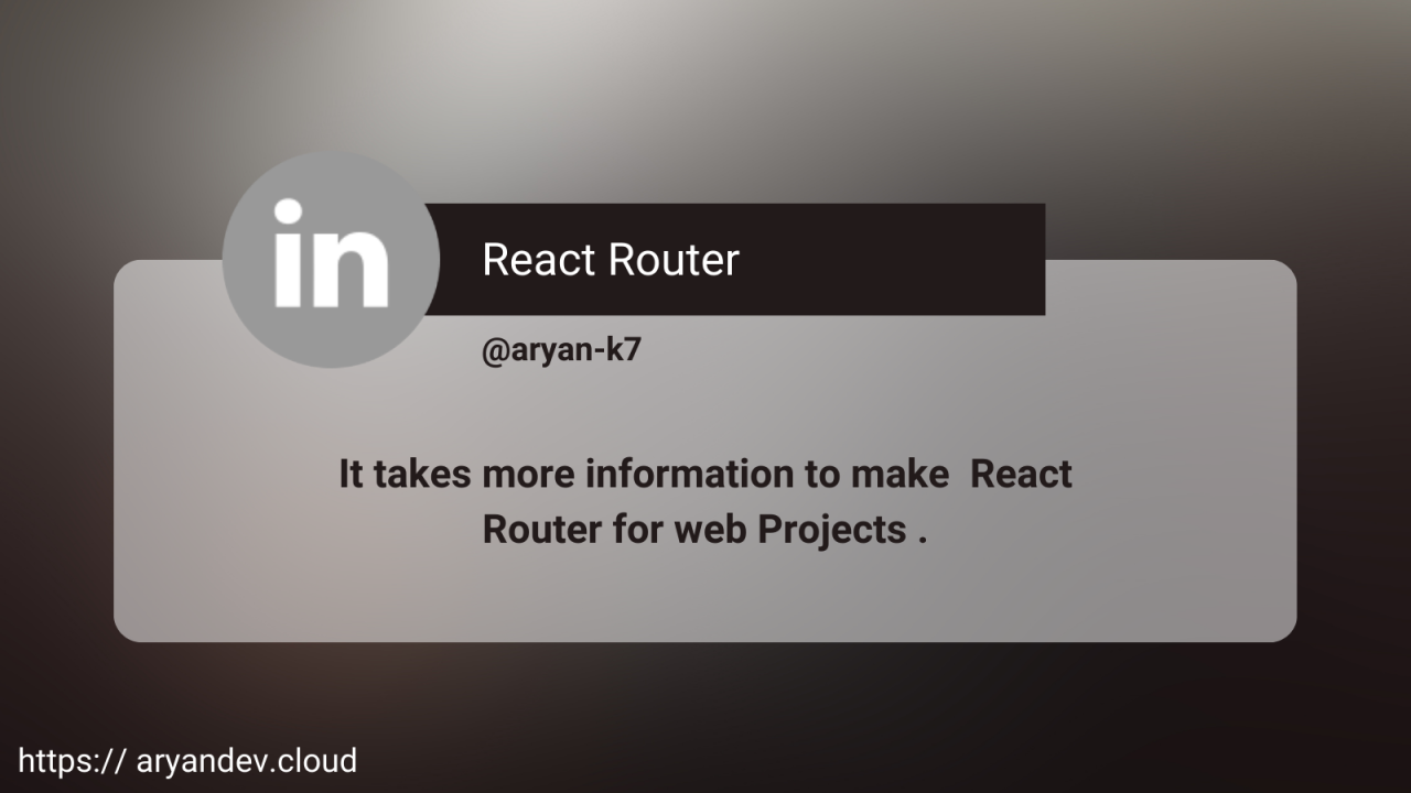 React Router Full set-up React Router Full set-up