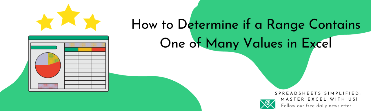 How to Determine if a Range Contains One of Many Values in Excel How to Determine if a Range Contains One of Many Values in Excel