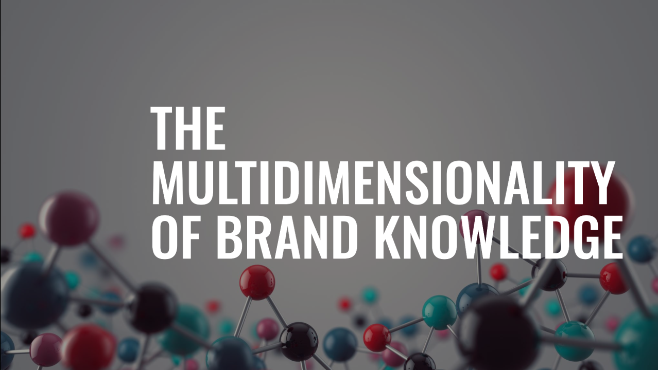 Brand Synthesis: Exploring the Multidimensional Nature of Brand Knowledge Brand Synthesis: Exploring the Multidimensional Nature of Brand Knowledge
