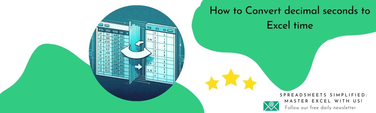 How to Convert decimal seconds to Excel time How to Convert decimal seconds to Excel time