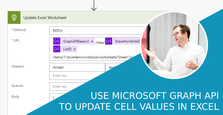 Use Microsoft Graph API to update cell values in Excel Use Microsoft Graph API to update cell values in Excel