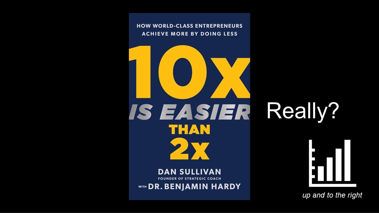 10x is easier than 2x... Really? 10x is easier than 2x... Really?