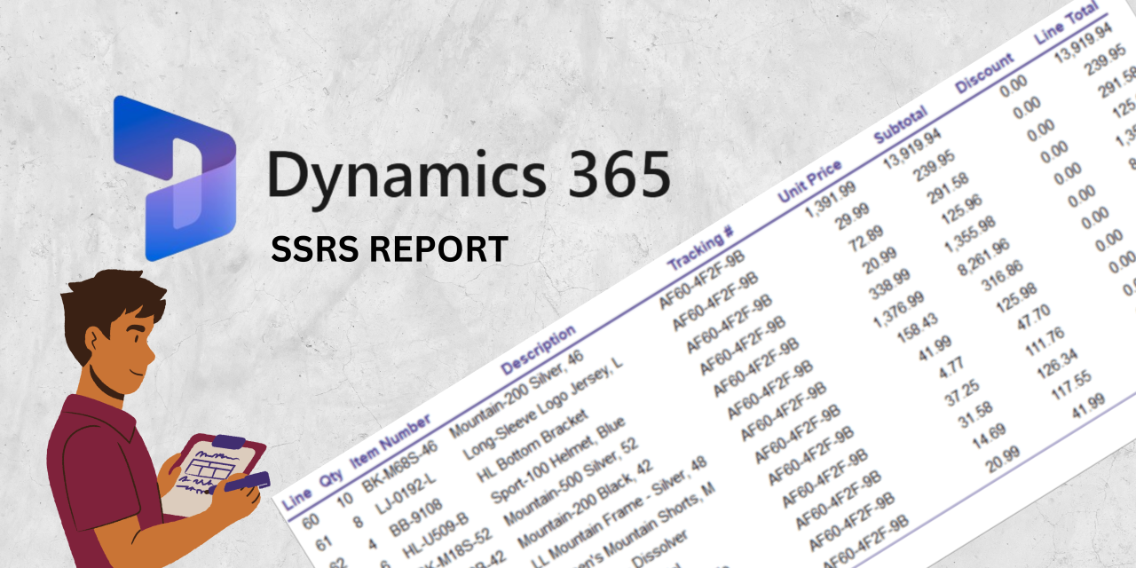 Creating SSRS Report in Dynamics 365 F&O Creating SSRS Report in Dynamics 365 F&O