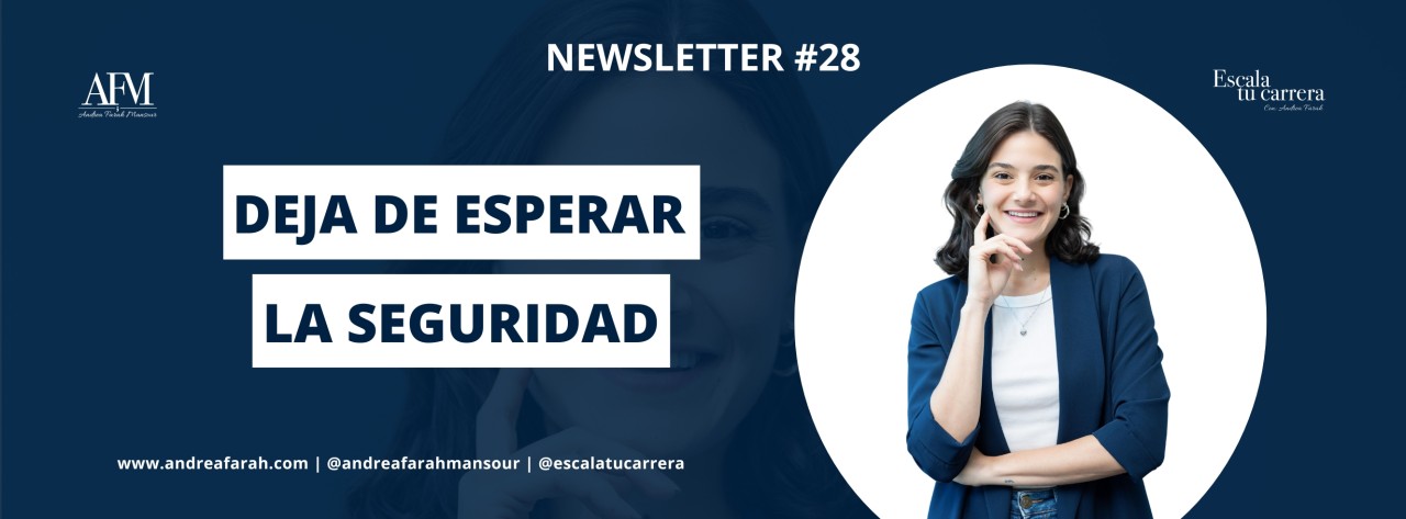 Deja de esperar la seguridad Deja de esperar la seguridad