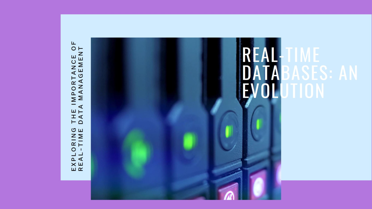 The Evolution and Importance of Real-Time Databases The Evolution and Importance of Real-Time Databases