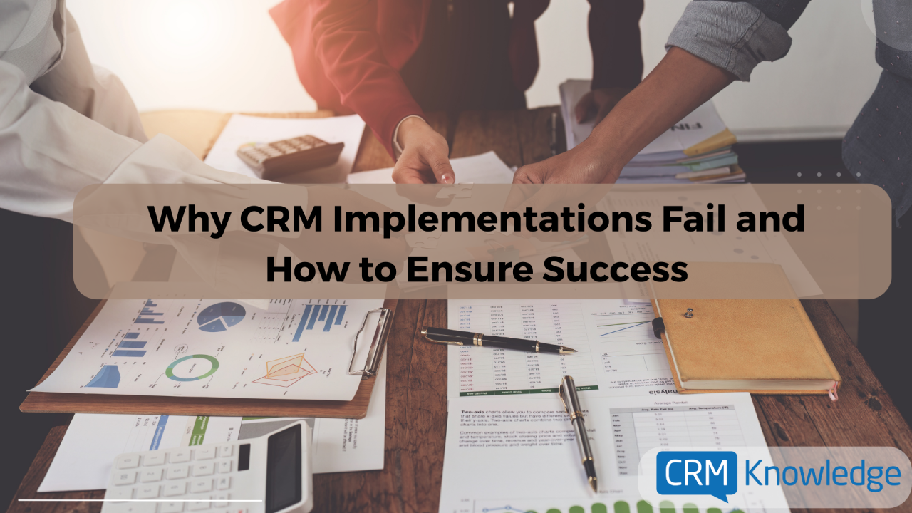 Why CRM Implementations Fail and How to Ensure Success Why CRM Implementations Fail and How to Ensure Success