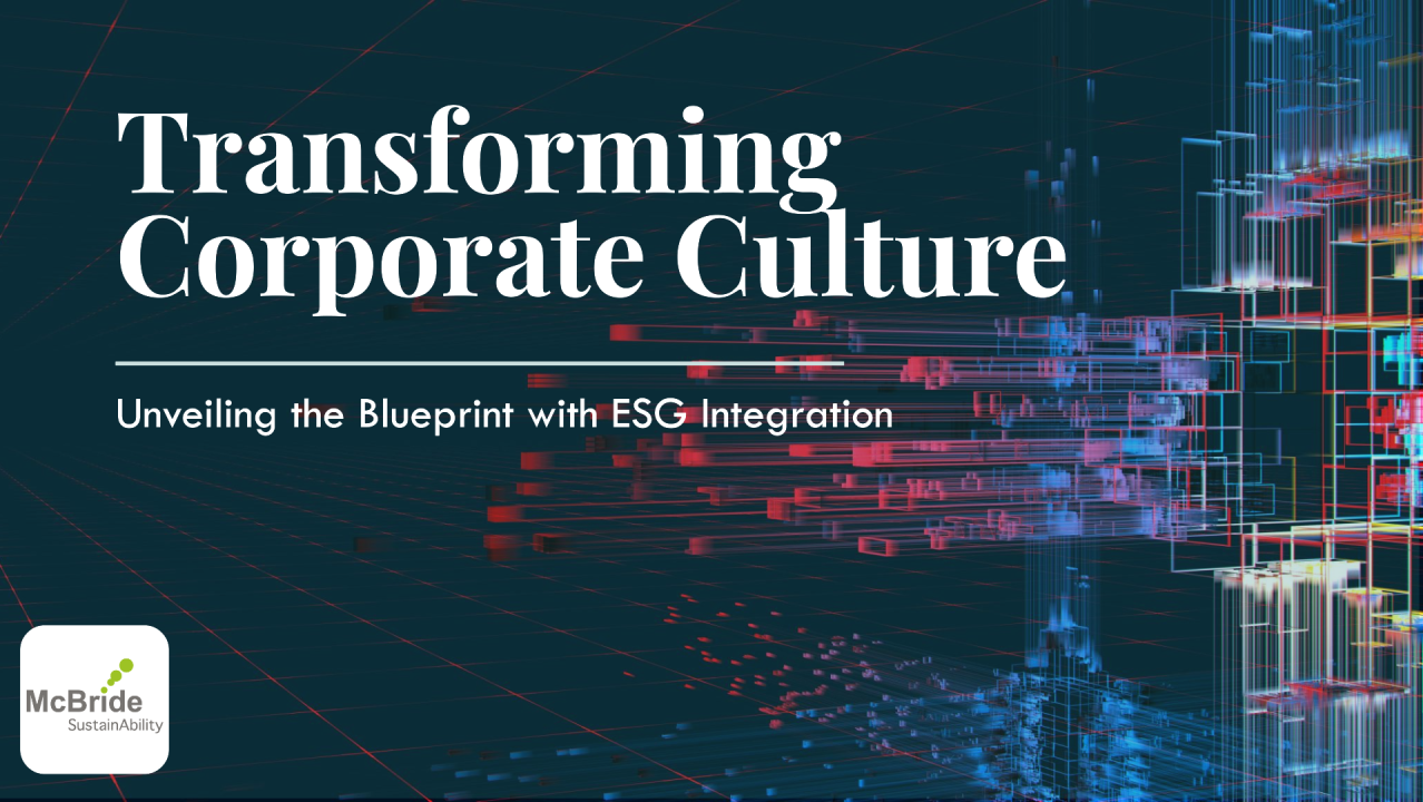 Unveiling the Blueprint: Transforming Corporate Culture with ESG ... Unveiling the Blueprint: Transforming Corporate Culture with ESG ...