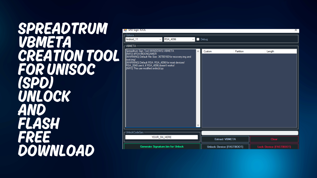 Spreadtrum VBMeta Creation Tool Free Download Spreadtrum VBMeta Creation Tool Free Download
