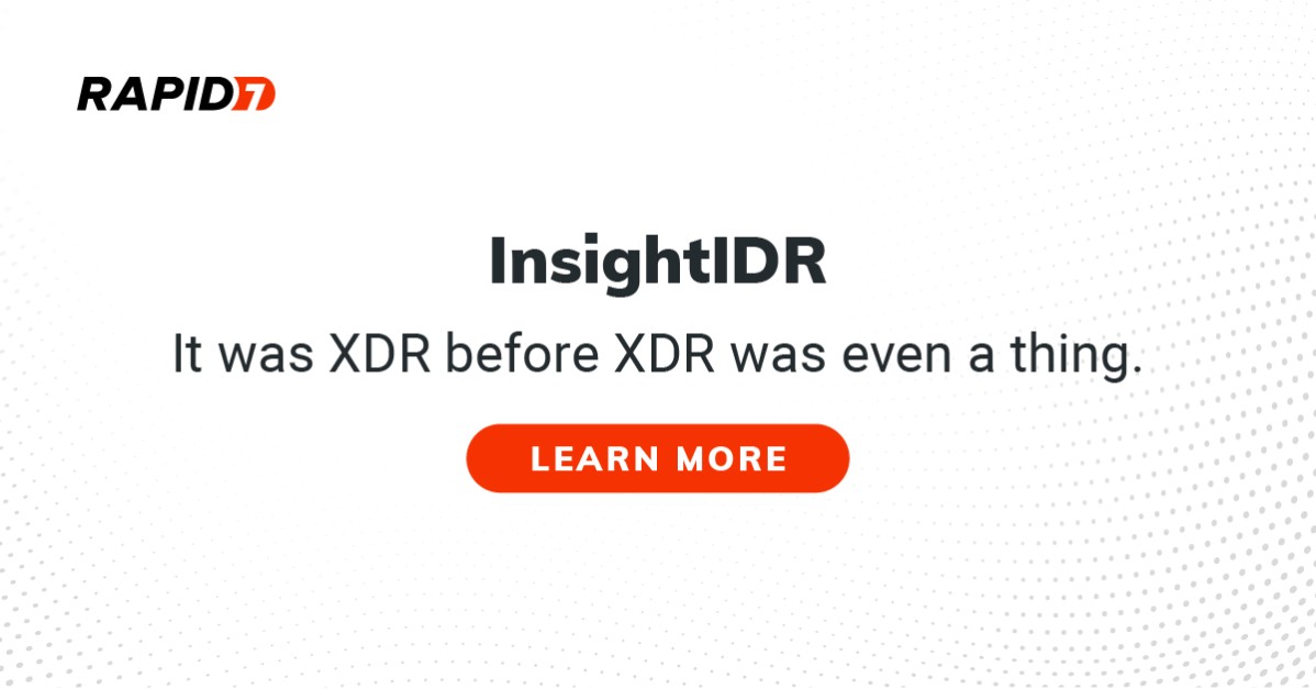 Rapid7 on LinkedIn: InsightIDR | Cloud-Based, Next-Gen SIEM Solution ... Rapid7 on LinkedIn: InsightIDR | Cloud-Based, Next-Gen SIEM Solution ...