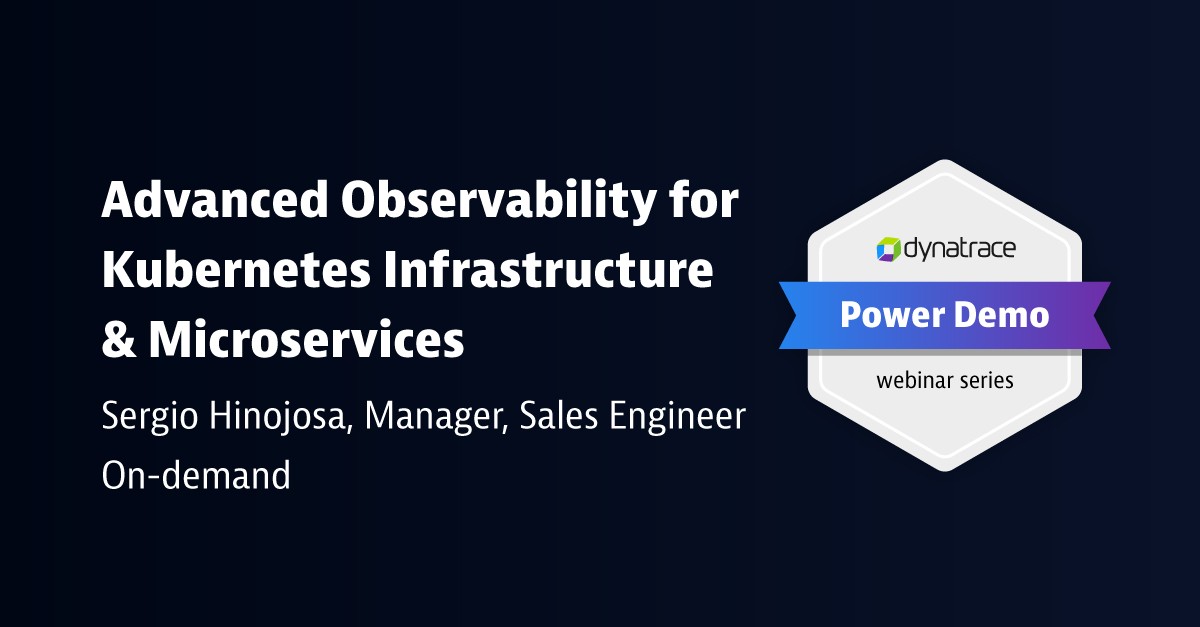 Dynatrace on LinkedIn: Power Demo: Advanced Observability for ... Dynatrace on LinkedIn: Power Demo: Advanced Observability for ...