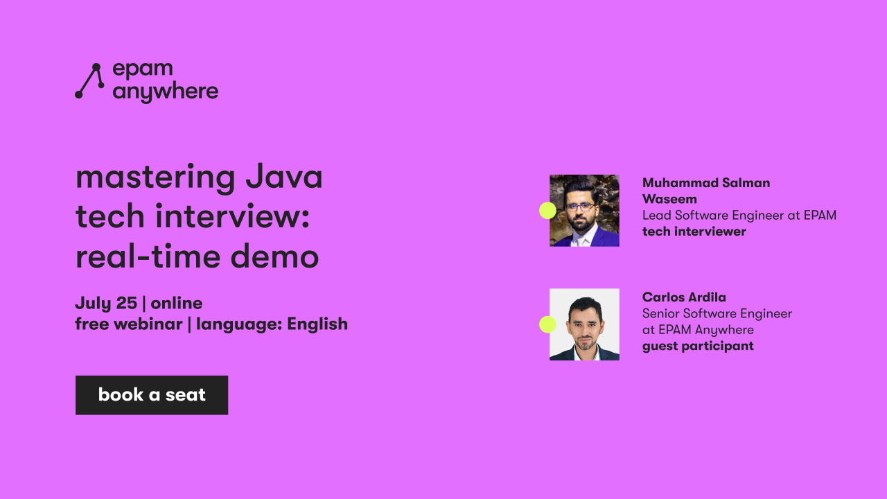 Mastering Java tech interview: real-time demo | LinkedIn Mastering Java tech interview: real-time demo | LinkedIn