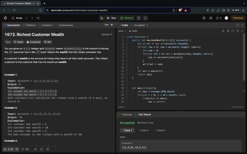 Rajat Agrawal on LinkedIn: #leetcode #day26 #problemsolving #arrays # ... Rajat Agrawal on LinkedIn: #leetcode #day26 #problemsolving #arrays # ...