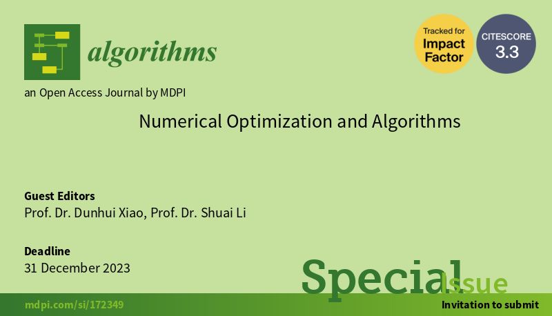 Algorithms MDPI on LinkedIn: #callforpapers #specialissue # ... Algorithms MDPI on LinkedIn: #callforpapers #specialissue # ...