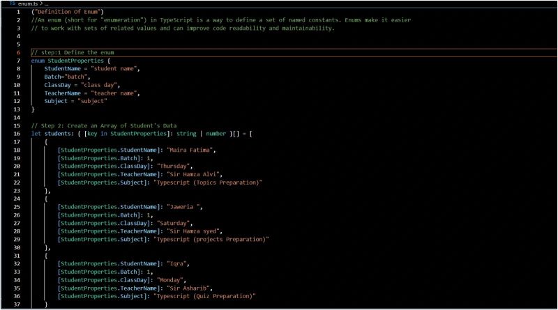 Maira fatima on LinkedIn: #typescript #coding #enums #webdevelopment # ... Maira fatima on LinkedIn: #typescript #coding #enums #webdevelopment # ...