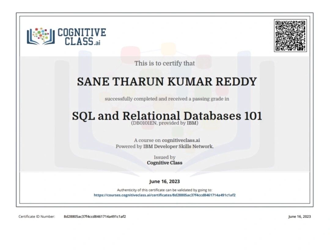 Tharun Kumar Reddy Sane on LinkedIn: SQL and Relational Database 101 ... Tharun Kumar Reddy Sane on LinkedIn: SQL and Relational Database 101 ...