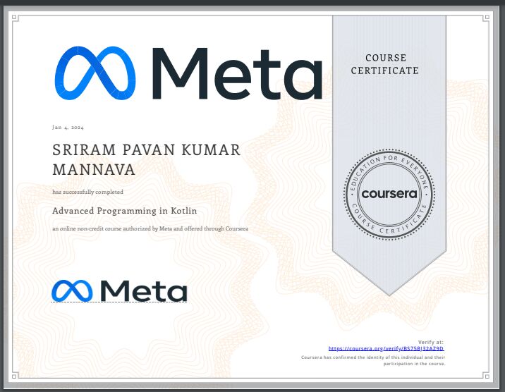 Sriram Mannava on LinkedIn: I’m happy to share that I’ve obtained a new ... Sriram Mannava on LinkedIn: I’m happy to share that I’ve obtained a new ...