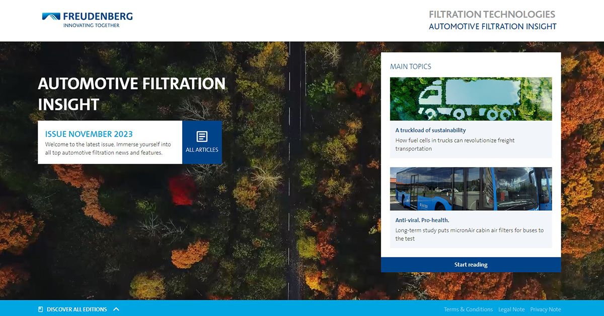 Freudenberg Filtration Technologies on LinkedIn: Newsletter Freudenberg Filtration Technologies on LinkedIn: Newsletter