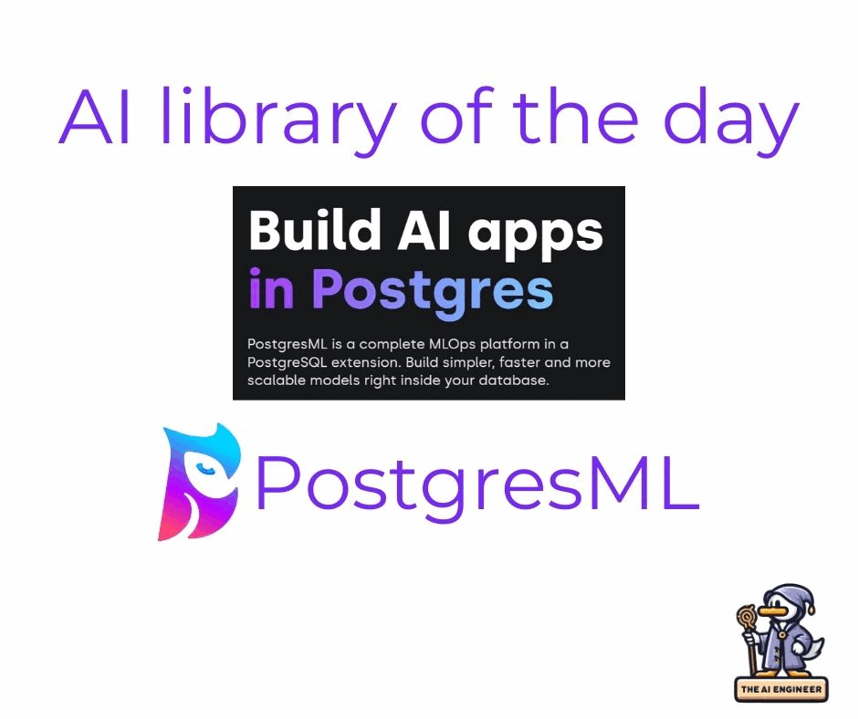 PostgresML: Open-source library for machine learning and AI. Learn more ... PostgresML: Open-source library for machine learning and AI. Learn more ...
