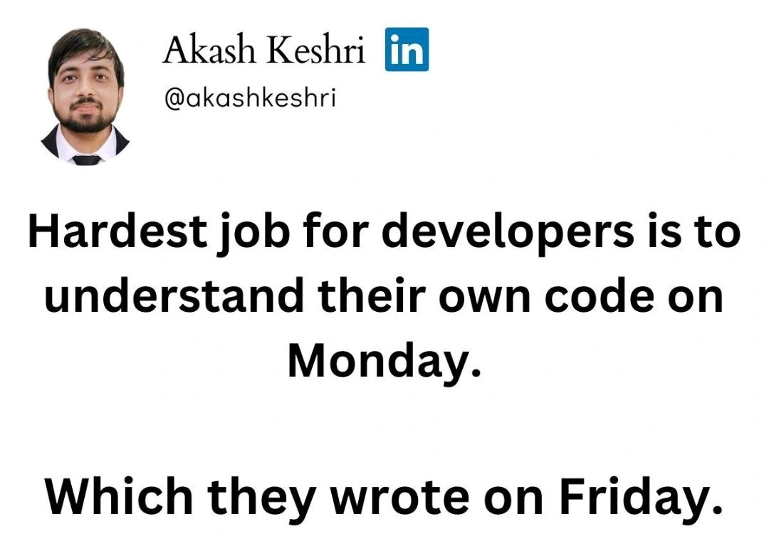 Akash Keshri on LinkedIn: #softwareengineering #developer #programming ... Akash Keshri on LinkedIn: #softwareengineering #developer #programming ...