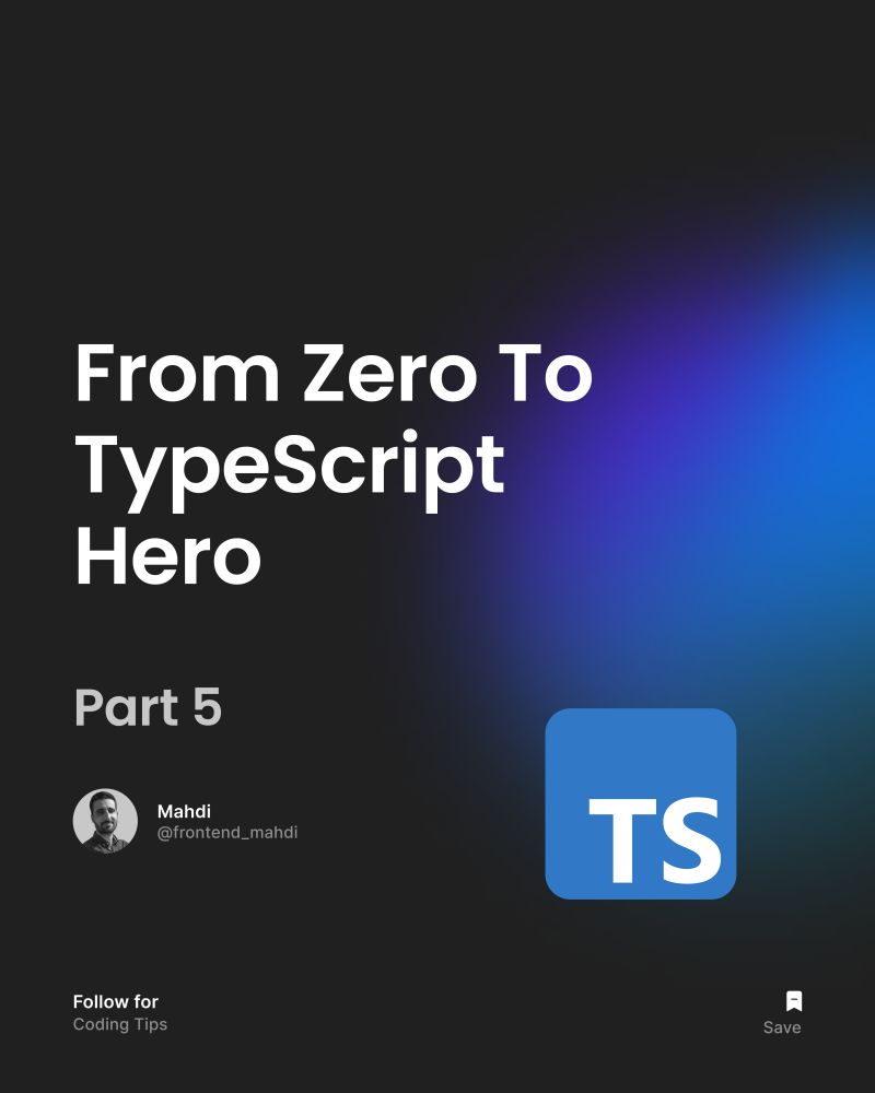 mahdi abolghasemi on LinkedIn: #typescript #codingtutorials # ... mahdi abolghasemi on LinkedIn: #typescript #codingtutorials # ...