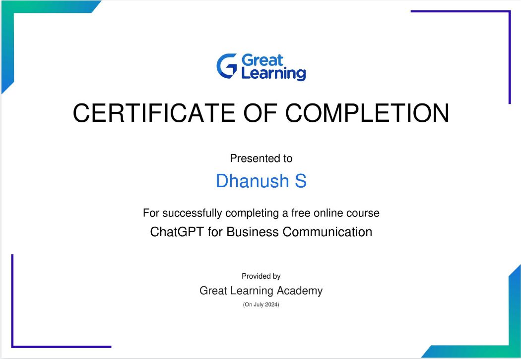 Dhanush S on LinkedIn: #ai #chatgpt #artificialintelligence #coding # ... Dhanush S on LinkedIn: #ai #chatgpt #artificialintelligence #coding # ...