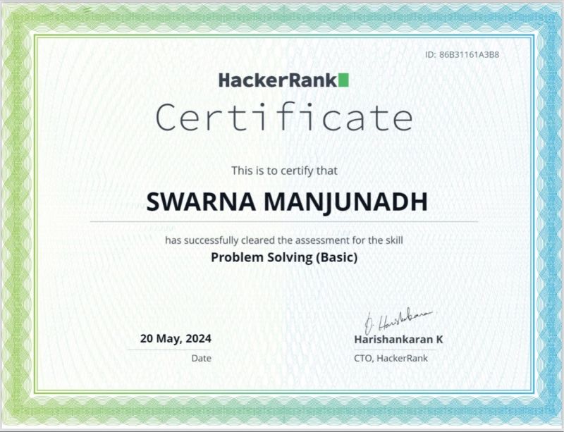 Swarna Manjunadh on LinkedIn: #python #coding #programming #hackerrank Swarna Manjunadh on LinkedIn: #python #coding #programming #hackerrank