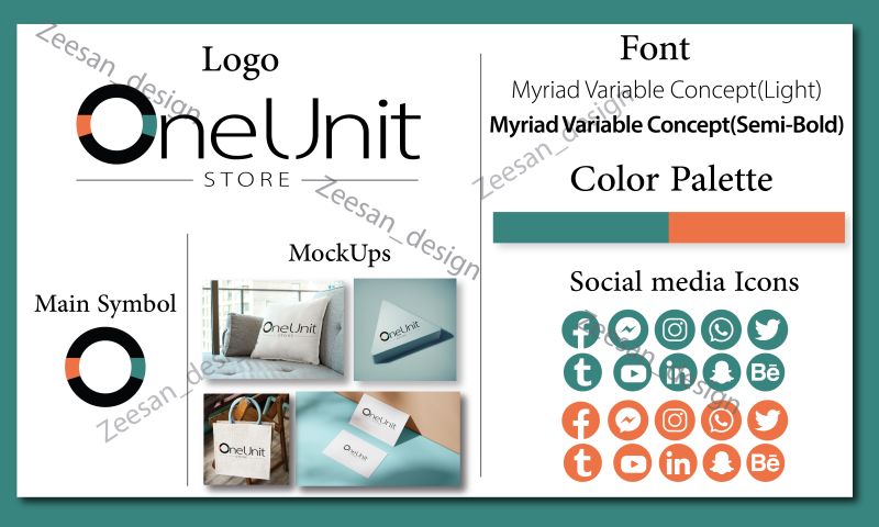 I created a logo for One Unit Store 😎 What do you think? | Zeenat ... I created a logo for One Unit Store 😎 What do you think? | Zeenat ...