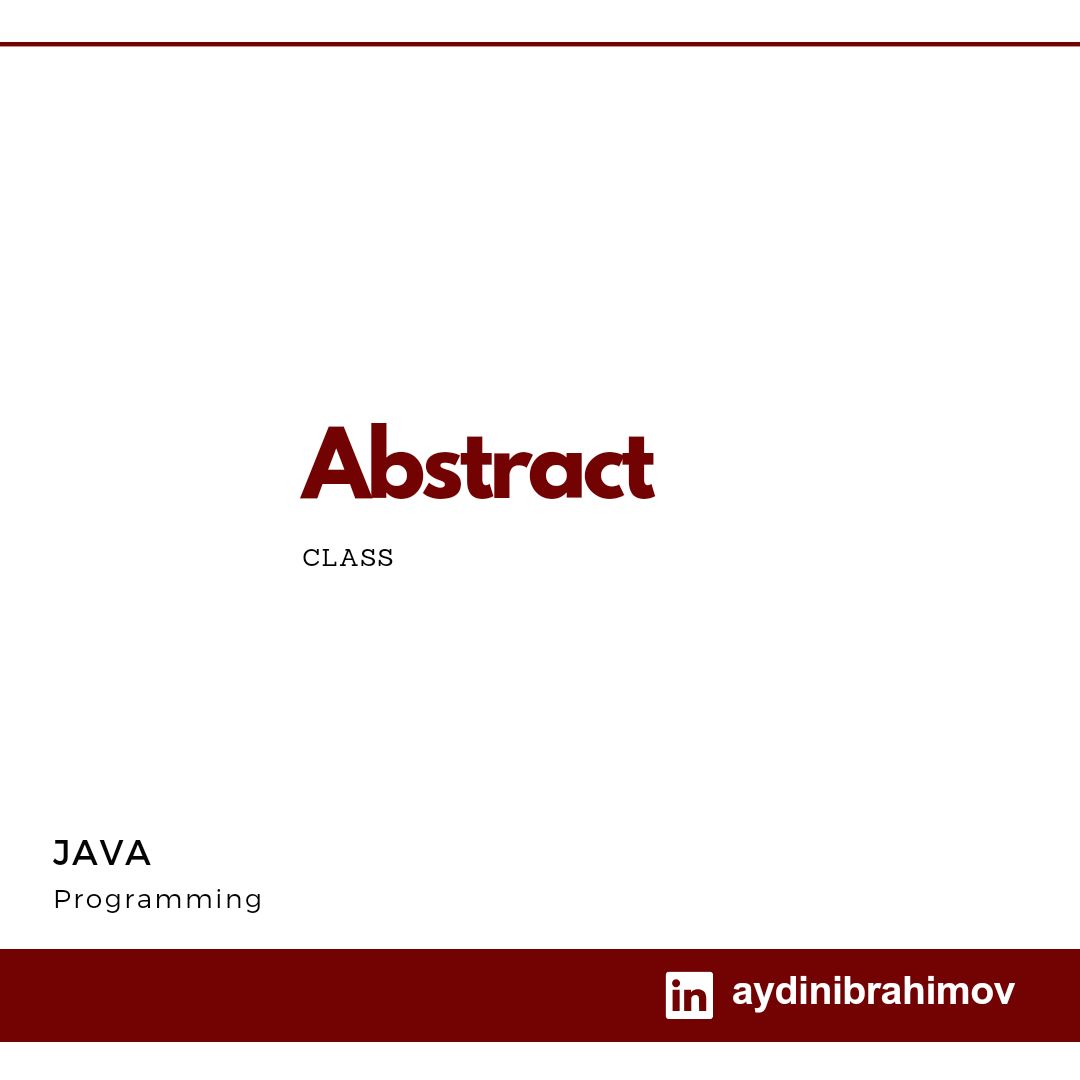 Aydin Ibrahimov LinkedIn‘de: #oop #abstraction #oopsconcepts Aydin Ibrahimov LinkedIn‘de: #oop #abstraction #oopsconcepts