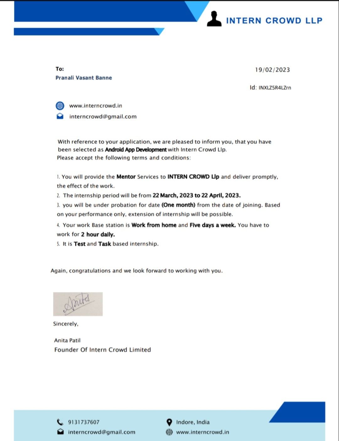 Pranali Banne on LinkedIn: #connections #intern #internship #android # ... Pranali Banne on LinkedIn: #connections #intern #internship #android # ...