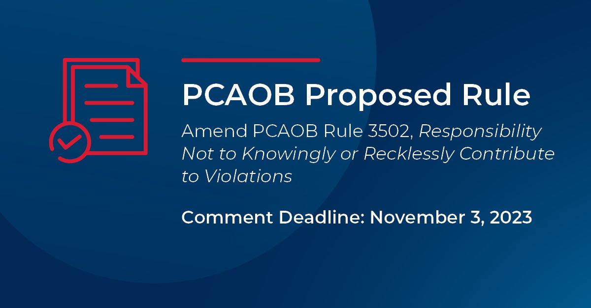 Public Company Accounting Oversight Board (PCAOB) on LinkedIn: PCAOB ... Public Company Accounting Oversight Board (PCAOB) on LinkedIn: PCAOB ...