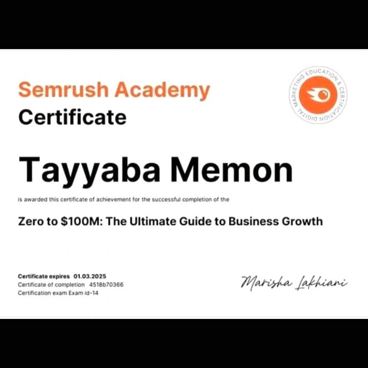 Tayyaba Memon on LinkedIn: I completed the Ultimate Guide to Business ... Tayyaba Memon on LinkedIn: I completed the Ultimate Guide to Business ...