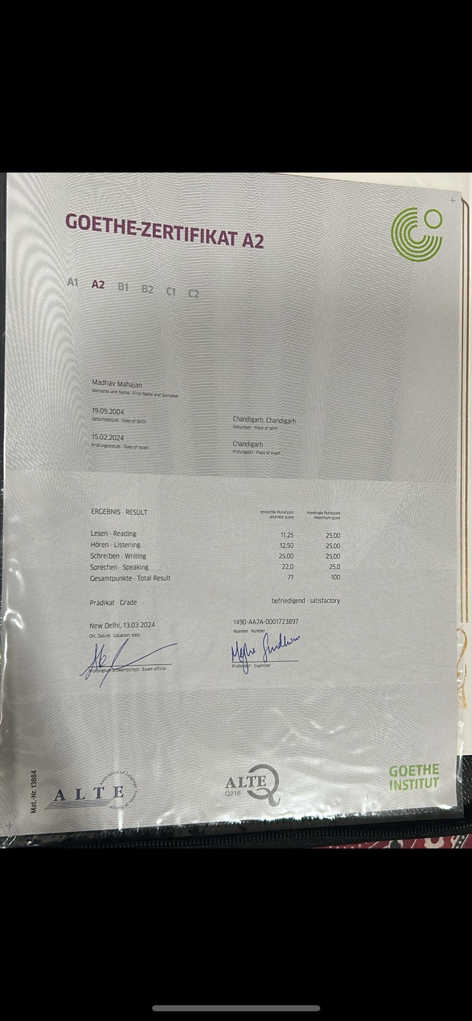 madhav mahajan on LinkedIn: I ve successfully completed german a1 and ... madhav mahajan on LinkedIn: I ve successfully completed german a1 and ...