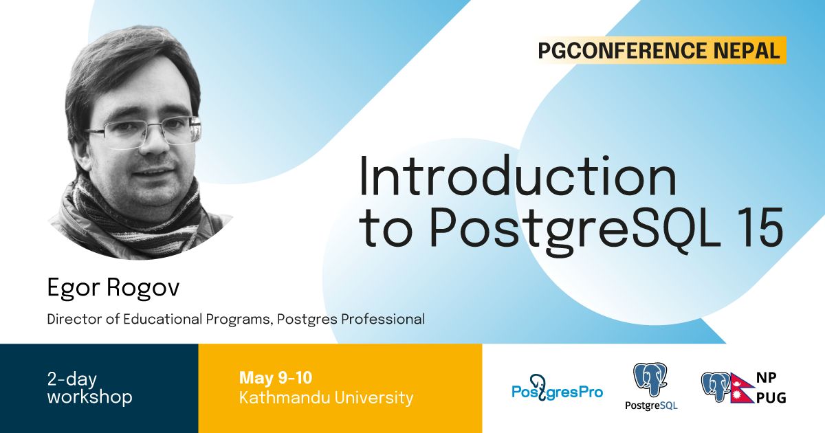 Postgres Professional on LinkedIn: #postgresql15 #nepal #postgresql # ... Postgres Professional on LinkedIn: #postgresql15 #nepal #postgresql # ...