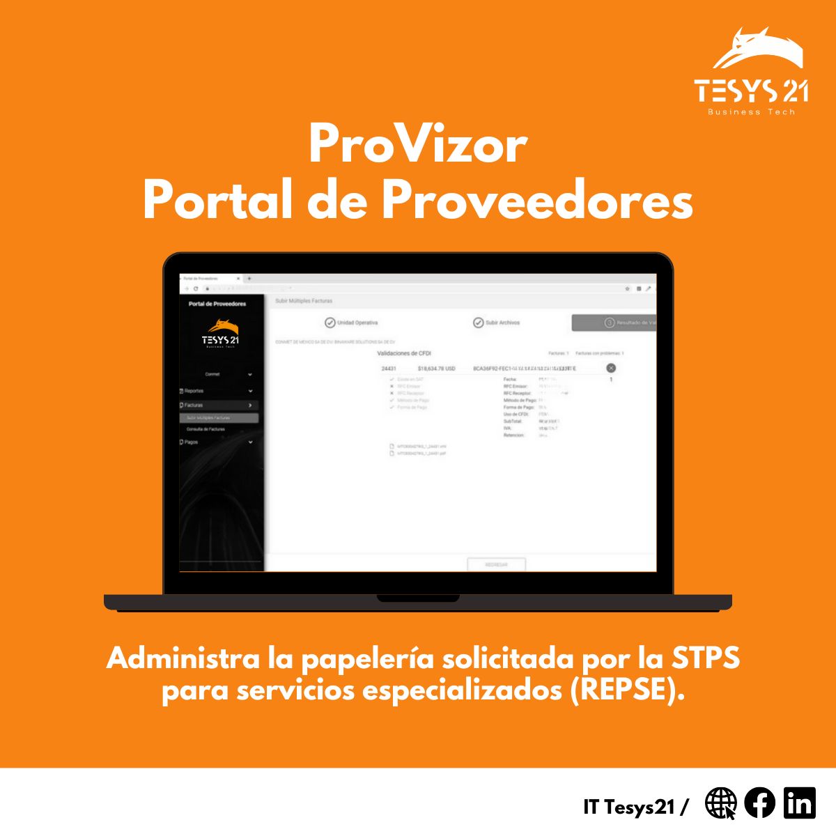 Tesys 21 en LinkedIn: #provizor #tesys21 Tesys 21 en LinkedIn: #provizor #tesys21