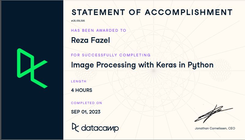 Reza Fazel on LinkedIn: #keras #imageprocessing #python Reza Fazel on LinkedIn: #keras #imageprocessing #python