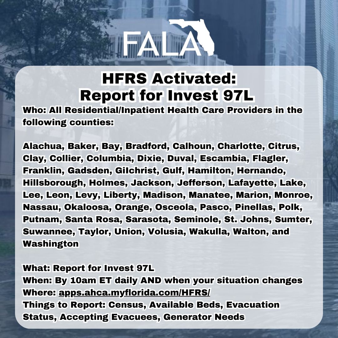 Florida Assisted Living Association on LinkedIn: AHCA Alert-HFRS ... Florida Assisted Living Association on LinkedIn: AHCA Alert-HFRS ...