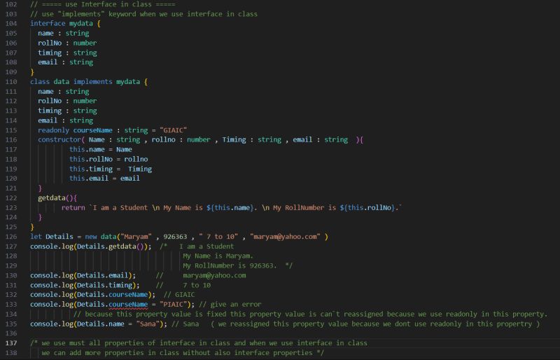 Maryam Ansari on LinkedIn: #interface #readonly #typescript #javascript ... Maryam Ansari on LinkedIn: #interface #readonly #typescript #javascript ...