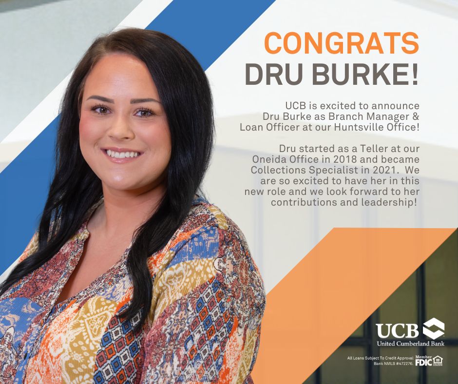 United Cumberland Bank on LinkedIn: Congrats Dru Burke! UCB is excited ... United Cumberland Bank on LinkedIn: Congrats Dru Burke! UCB is excited ...