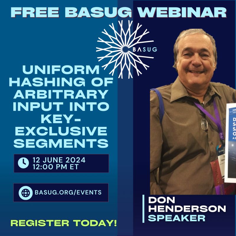 Boston Area SAS Users Group (BASUG) on LinkedIn: #free #basug #sas # ... Boston Area SAS Users Group (BASUG) on LinkedIn: #free #basug #sas # ...
