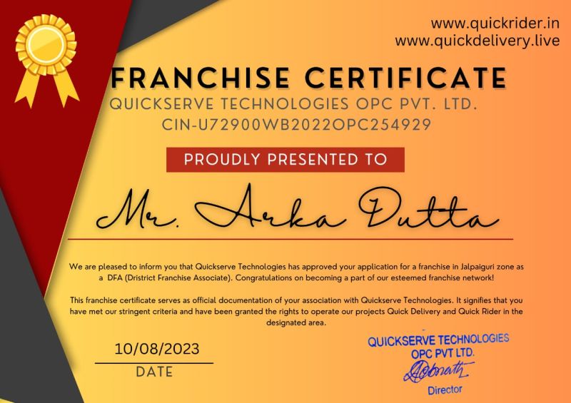 Arka Dutta on LinkedIn: View my verified achievement from Quickserve ... Arka Dutta on LinkedIn: View my verified achievement from Quickserve ...