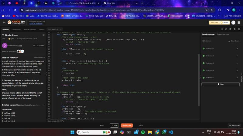 Mohammad Anas on LinkedIn: #100daysofdsa #datastructures #circularqueue ... Mohammad Anas on LinkedIn: #100daysofdsa #datastructures #circularqueue ...