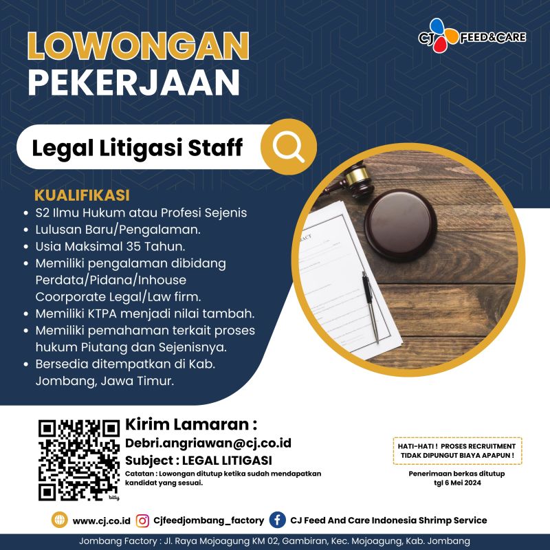 PT CJ FEED AND CARE INDONESIA - JOMBANG on LinkedIn: Hallo Rekan-rekan ... PT CJ FEED AND CARE INDONESIA - JOMBANG on LinkedIn: Hallo Rekan-rekan ...