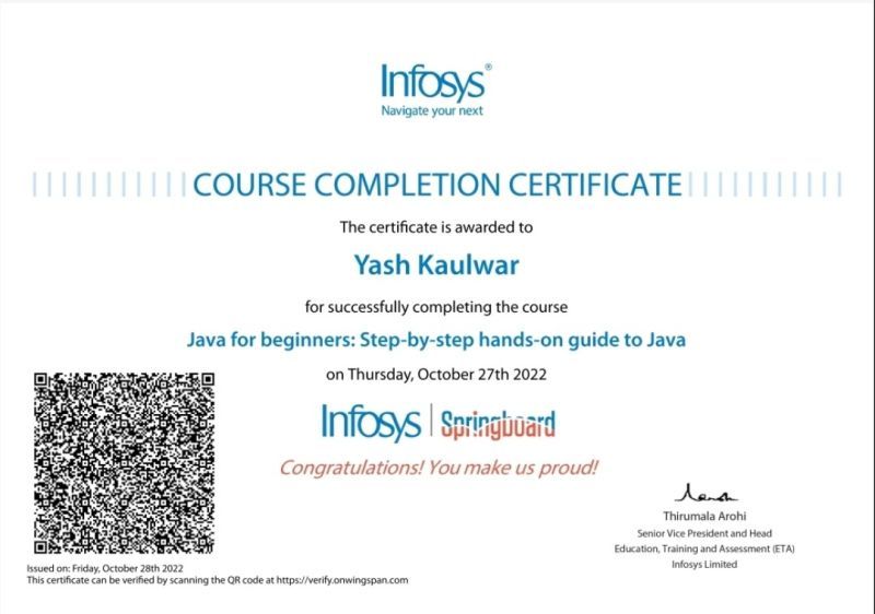 Yash Kaulwar on LinkedIn: #java #javadevelopers #javadeveloper #coder # ... Yash Kaulwar on LinkedIn: #java #javadevelopers #javadeveloper #coder # ...