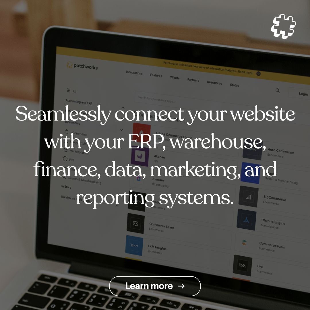 Patchworks on LinkedIn: #patchworks #ecommerceintegration Patchworks on LinkedIn: #patchworks #ecommerceintegration