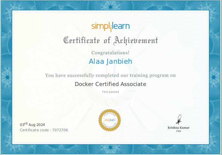 Alaa Janbieh on LinkedIn: #forwardmena #simplilearn Alaa Janbieh on LinkedIn: #forwardmena #simplilearn