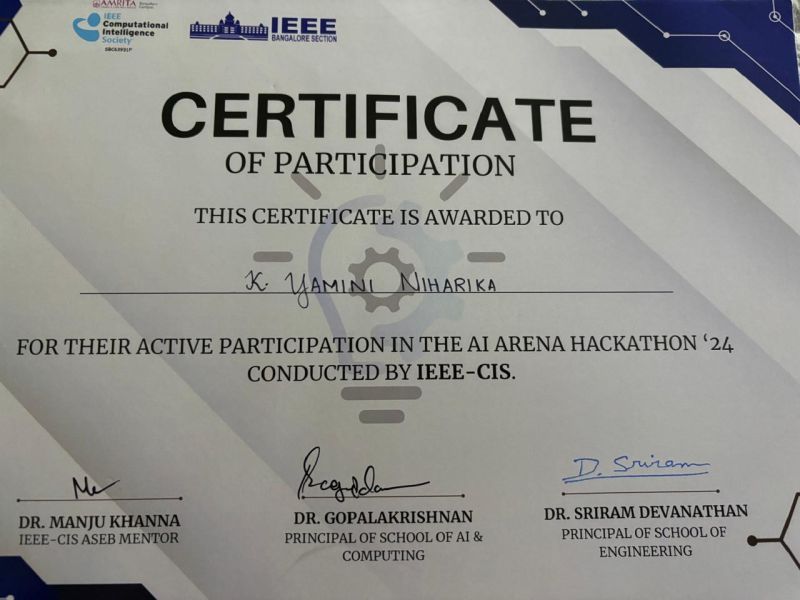 Yamini niharika Kedari on LinkedIn: #hackathon #coding #tech Yamini niharika Kedari on LinkedIn: #hackathon #coding #tech
