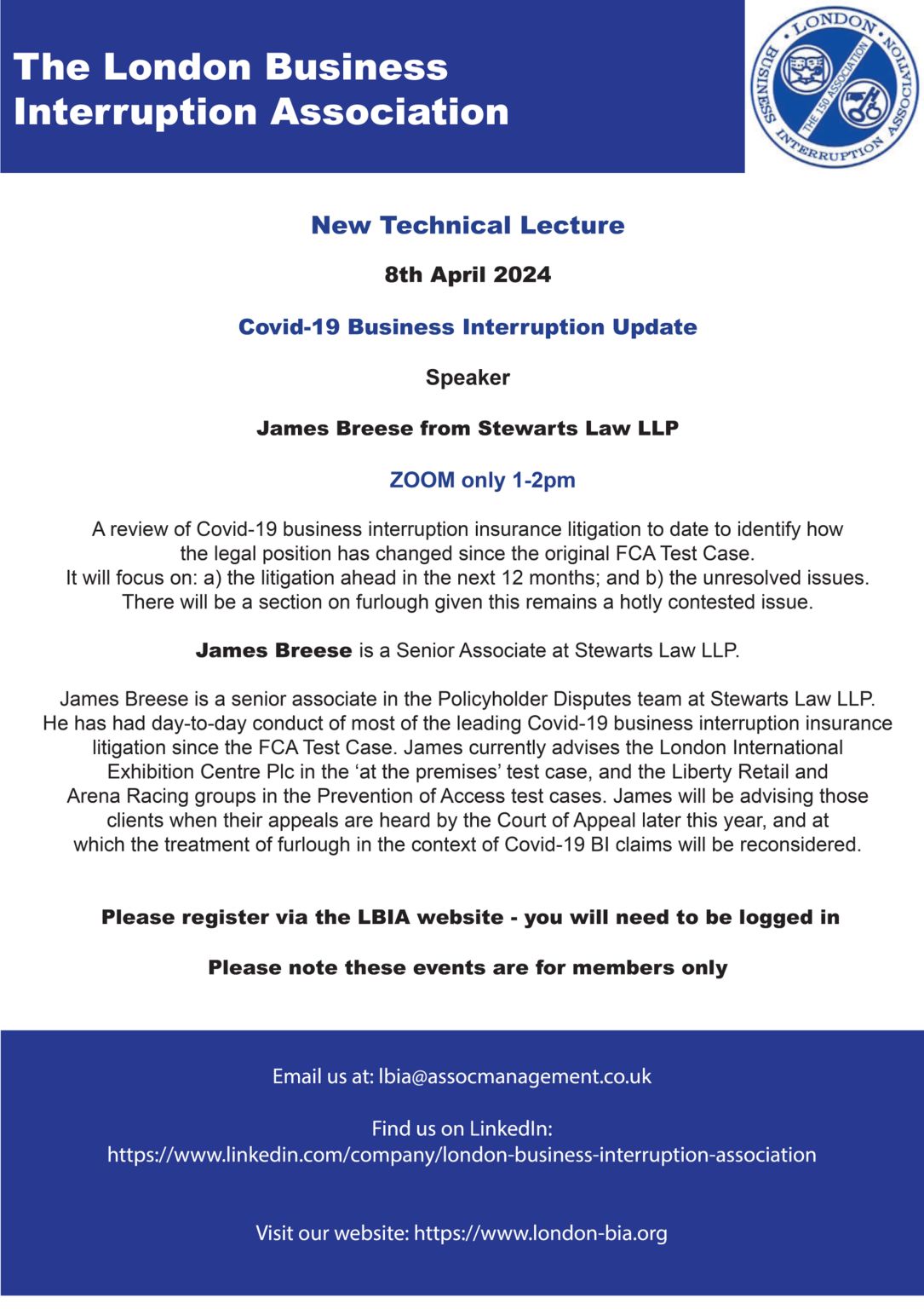 London Business Interruption Association on LinkedIn: New Technical ... London Business Interruption Association on LinkedIn: New Technical ...