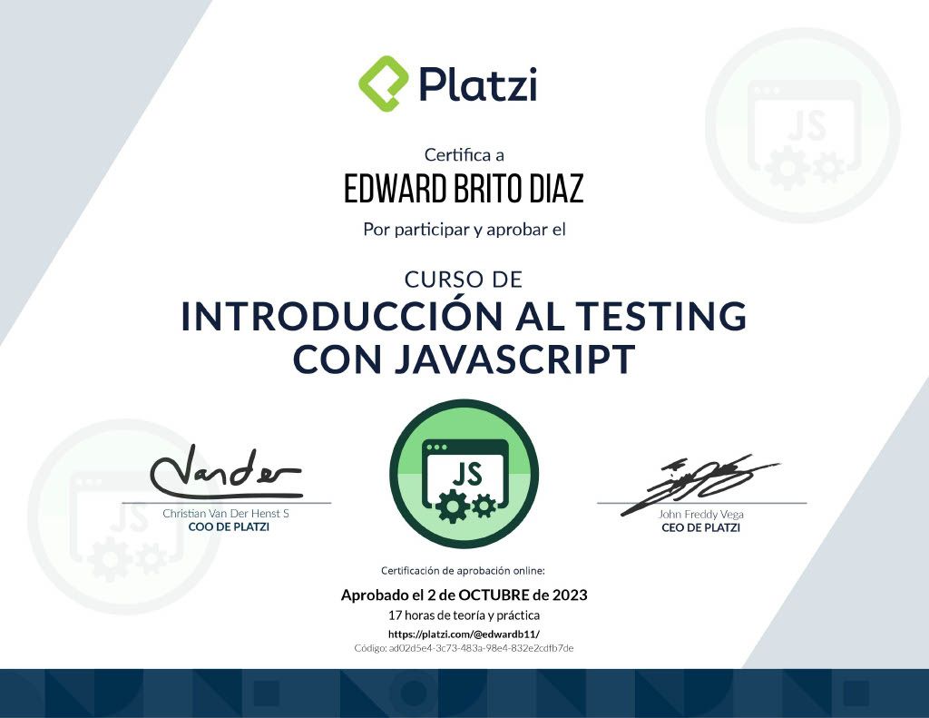 Edward Brito Diaz on LinkedIn: #testing #javascript Edward Brito Diaz on LinkedIn: #testing #javascript