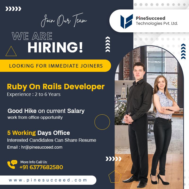 Saanvi Agarwal on LinkedIn: #hiring #rubyonrails #rails #developer # ... Saanvi Agarwal on LinkedIn: #hiring #rubyonrails #rails #developer # ...