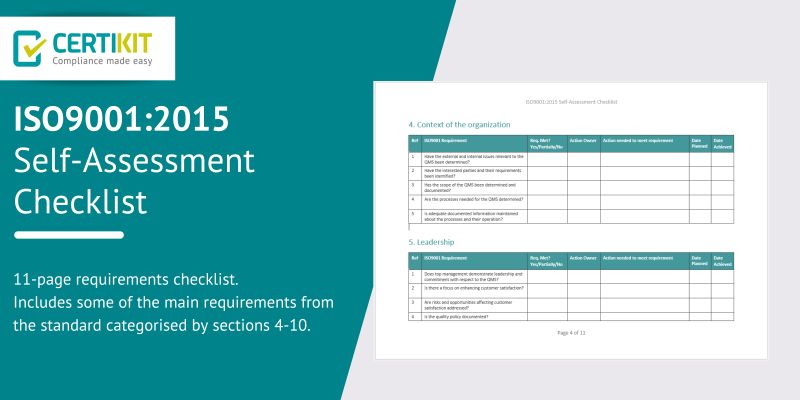 How to assess your compliance with ISO9001:2015 | CertiKit posted on ... How to assess your compliance with ISO9001:2015 | CertiKit posted on ...